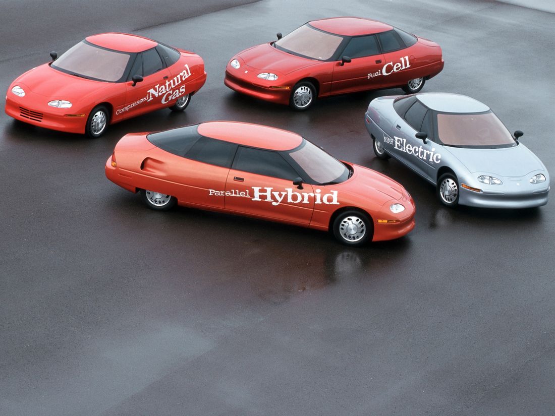 Un poco de historia. General Motors EV1: el coche eléctrico de los años ...