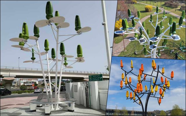 Árboles eólico-solares para el parque de tu barrio que generan hasta 10 ...