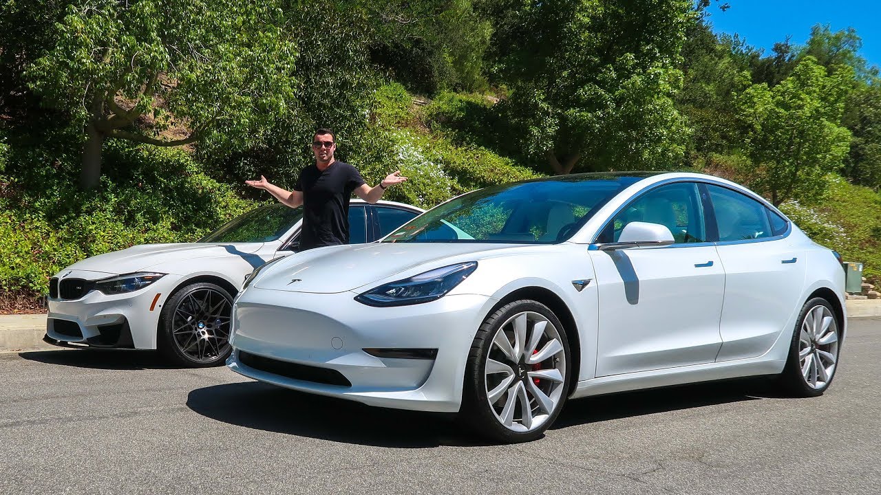 Primer enfrentamiento entre el Tesla Model 3 Performance y el BMW M3