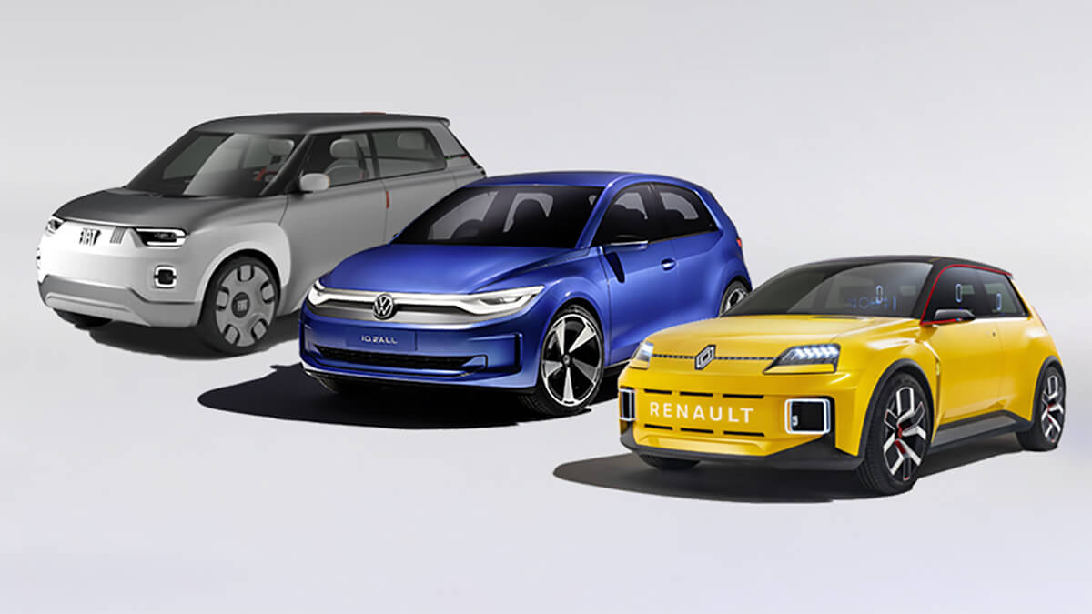 FIAT Panda, Renault R5, Volkswagen ID. Golf: los coches eléctricos ...